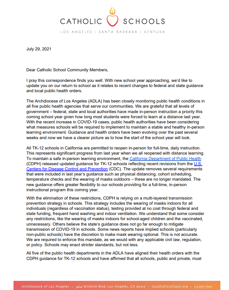 Mr. Paul Escala's School Update | Ascension Catholic School